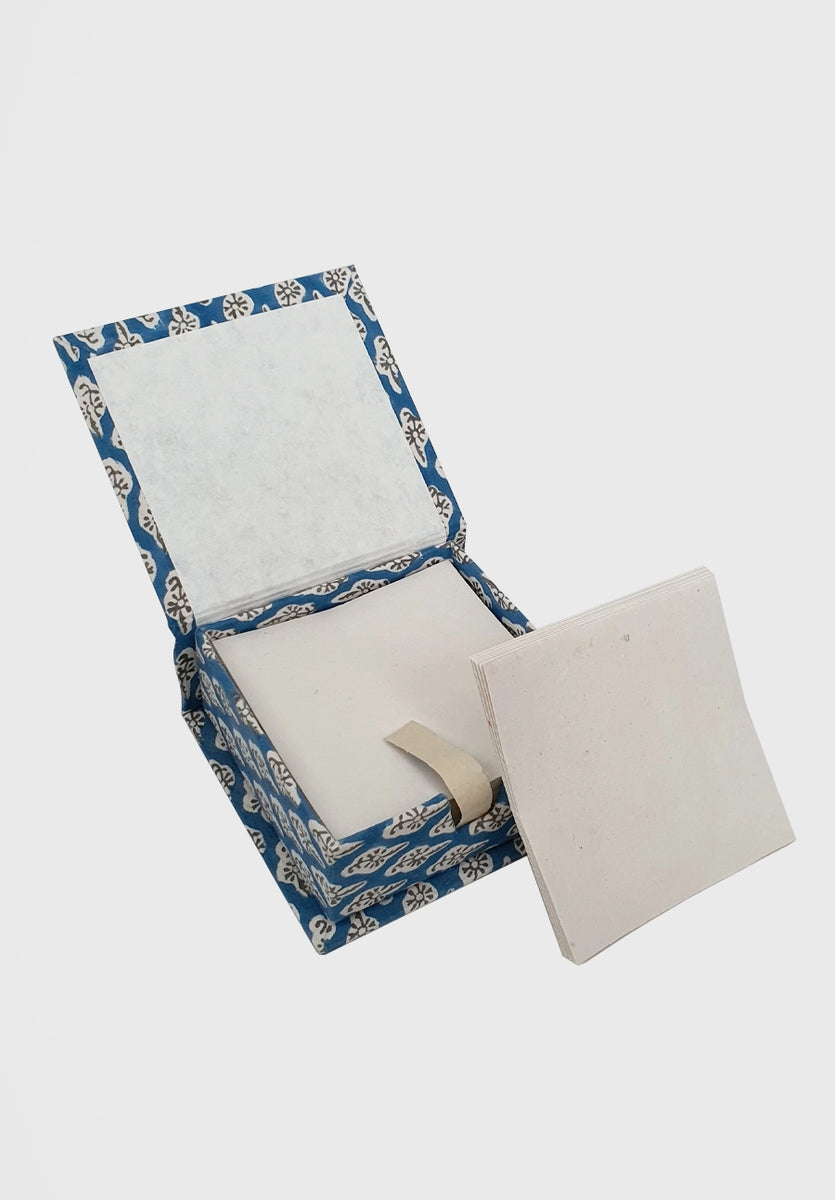 Block Print Handmade Note Paper Box – Spindle by Sisters