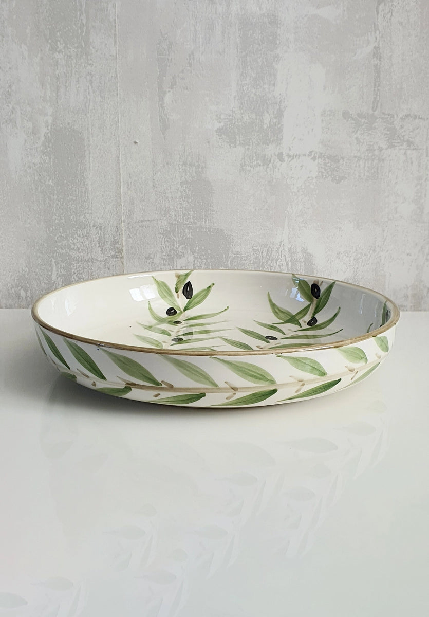 Handpainted Palestinian ceramic olive bowls | SPINDLE – Spindle by Sisters