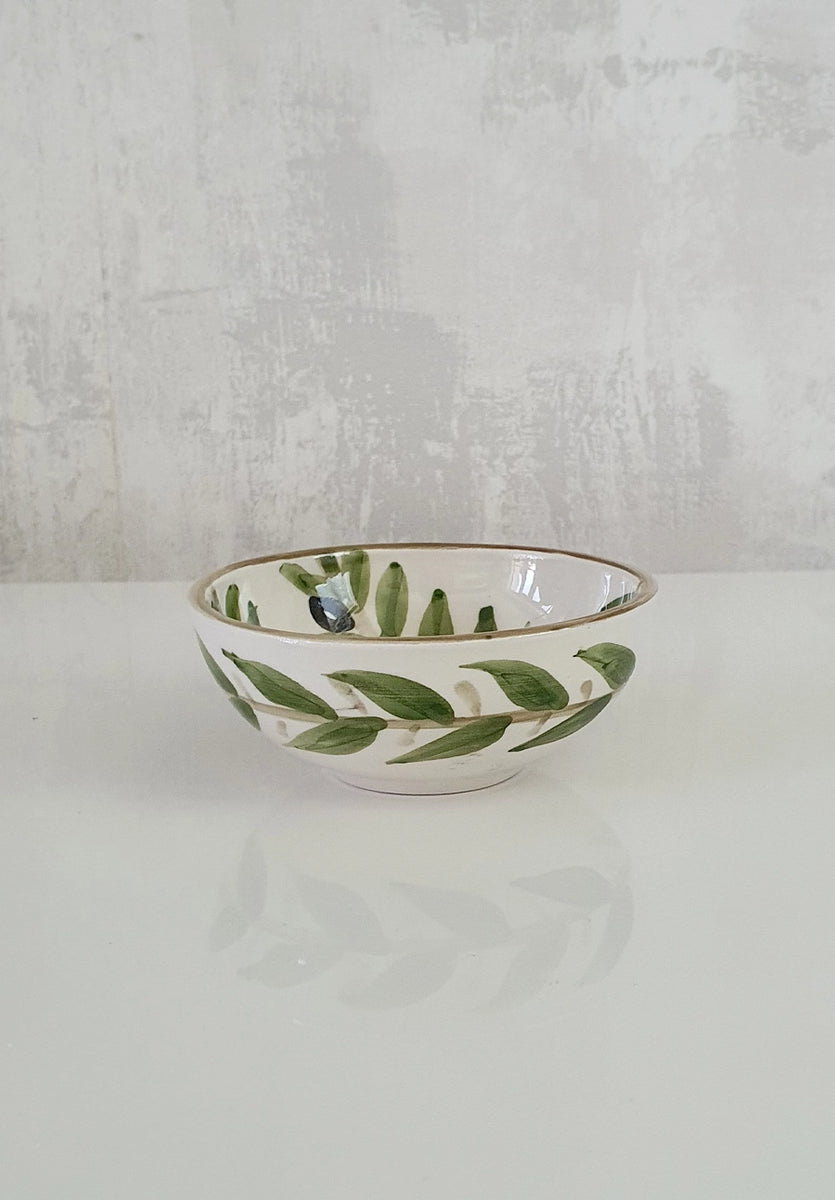 Handpainted Palestinian ceramic olive bowls | SPINDLE – Spindle by Sisters