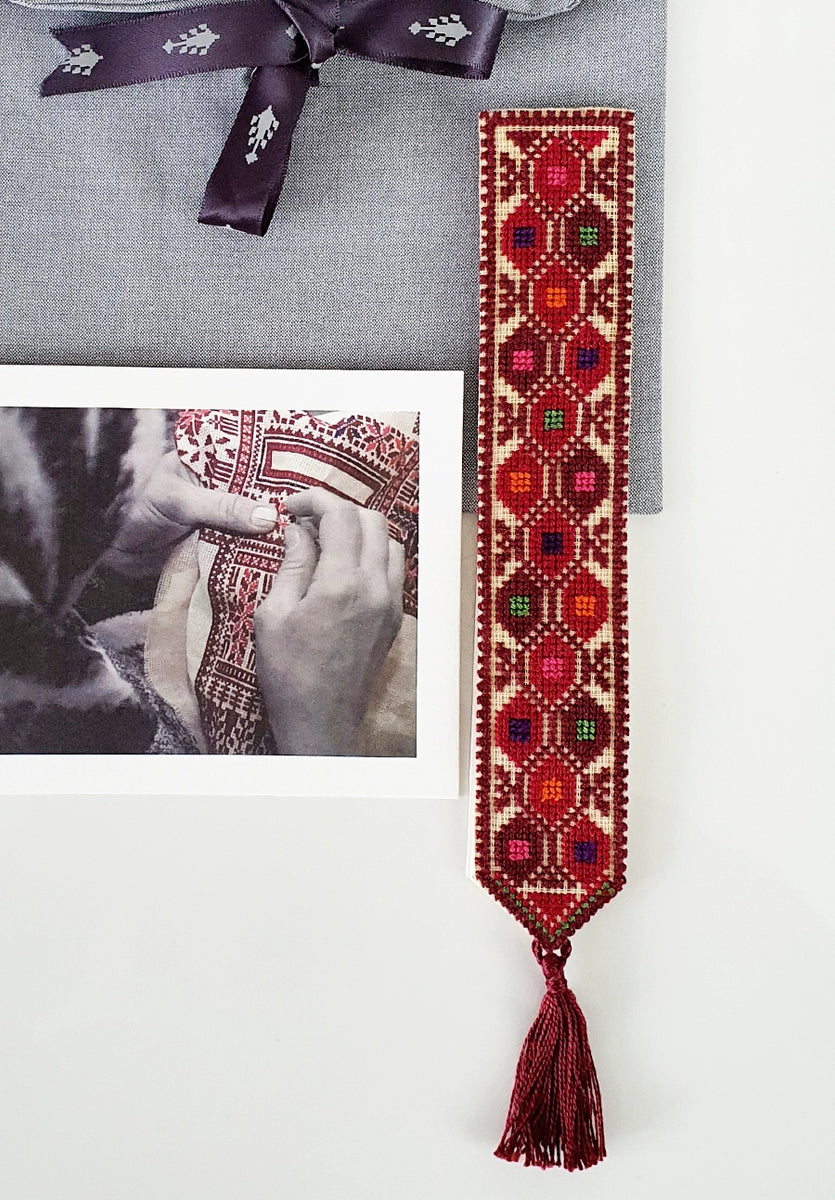 Tatreez Bookmark made by Refugees | SPINDLE – Spindle by Sisters